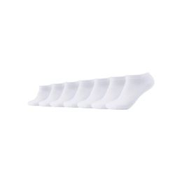 Camano Sneakersocken (Packung, 7er-Pack) mit weichem Komfortbund ohne drückende Nähte, weiß