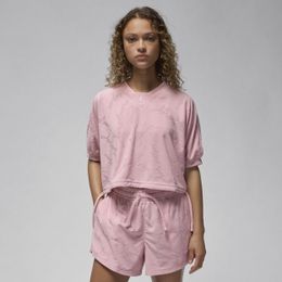 Jordan Crop Top aus Strickmaterial für Damen - Pink