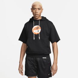 Nike Standard Issue Dri-FIT-Kurzarm-Hoodie für Herren - Schwarz