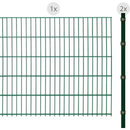 Arvotec Doppelstabmattenzaun EXCLUSIVE 103 zum Einbetonieren, (Set), Zaunhöhe 103 cm, Zaunlänge 2 - 60 m, grün