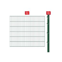 Arvotec Einstabmattenzaun ESSENTIAL 120 zum Einbetonieren, (Set), Zaunhöhe 120 cm, Zaunlänge 2 - 60 m, grün