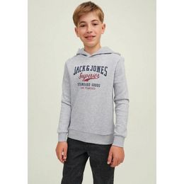 Jack & Jones Jack & Jones Junior Kapuzensweatshirt JJELOGO SWEAT HOOD 2 COL 22/23 NOOS JNR, grau