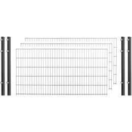 Arvotec Einstabmattenzaun ESSENTIAL 100 zum Aufschrauben, (Set), Zaunhöhe 100 cm, Zaunlänge 2 - 60 m, grau