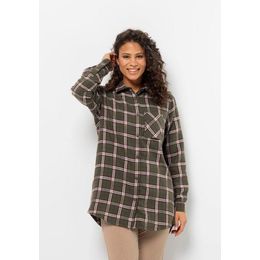 Jack Wolfskin Flanellbluse MORGENLUFT SHIRT W, grün