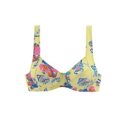 Sunseeker Bikini Top 'Jam' female size 80 Light blue / Yellow / Pink / Red