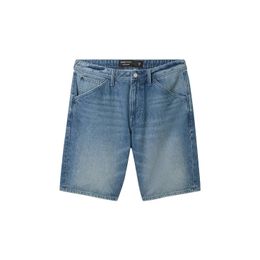 Tom Tailor Denim Herren Lockere Jeans Shorts, blau, Uni, Gr. XXL