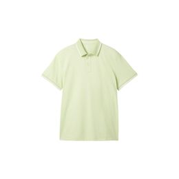 Tom Tailor Herren COOLMAX® Poloshirt, grün, Uni, Gr. XL