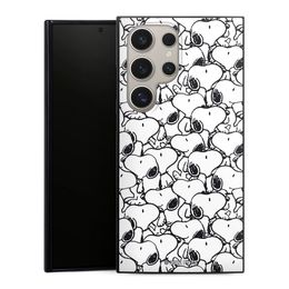 DeinDesign Galaxy S24 Ultra Handy Silikon H&uuml;lle Case schwarz Handyh&uuml;lle Peanuts Snoopy Muster