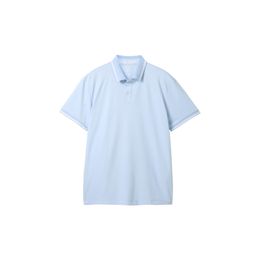 Tom Tailor Herren COOLMAX® Poloshirt, blau, Uni, Gr. XL