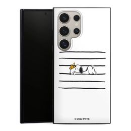 DeinDesign Galaxy S24 Ultra Handy Silikon H&uuml;lle Case schwarz Handyh&uuml;lle Snoopy Dog Peanuts