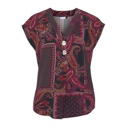 Lascana Bluse Damen Gr&ouml;&szlig;e XL mandarine / bordeaux / dunkelrot / schwarz