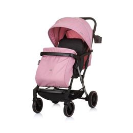 Chipolino Kinderwagen, Buggy Amber Getränkehalter Fußabdeckung faltbar bis 22 kg rosa