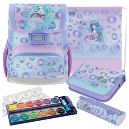 Herlitz Schulranzen Set Loop Plus 5-teilig 2024 Mädchen Mystic Mermaid