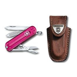 Victorinox Taschenmesser Victorinox Classic SD transparent pink inkl Etui