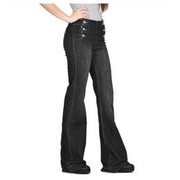 RUZU UG Stretch-Jeans Damenjeans Skinny Vintage Jeans Slim-Fit-Schlaghose Slim-Fit Jeans