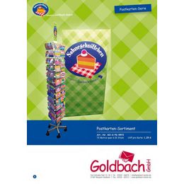 Goldbach-Shop Grußkarten Sahneschnittchen Postkarten Bodendrehständer 72 Fächer mit 72x10