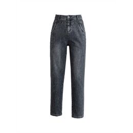 RUZU UG Stretch-Jeans Damenjeans Skinny Jeans Kurze Stretchhose hoher Taille Slim-Fit Jeans