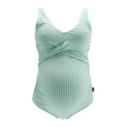 Petit Amour Umstand Umstandsbadeanzug 'Aurelia' Damen Gr&ouml;&szlig;e XS mint / wei&szlig;
