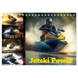 Calvendo Wandkalender Jetski Power (Tischkalender 2025 DIN A5 quer)