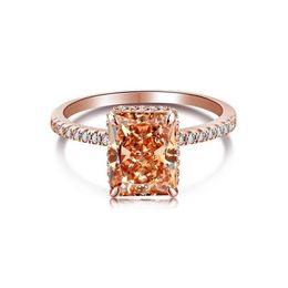 BRELLATO Silberring Damen Cocktailring Cubic Zirconia 925 Echt Sterling Silber (18K Rhodium Vergoldet o Rosegold