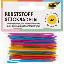 Folia Bastelwerkzeug farbsortiert Sticknadeln Ø 1,8 mm 32 St.