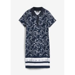 bonprix Polo-Shirtkleid mit Schriftzug