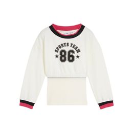 bonprix Mädchen Sweatshirt + Top (2-tlg.Set) aus Bio-Baumwolle