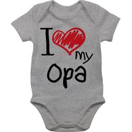 Shirtracer Shirtbody I love my Opa I Geschenk Vatertag Baby