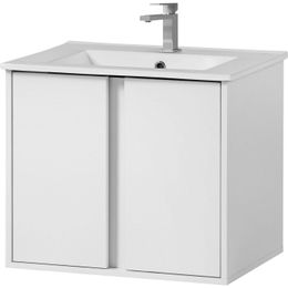 Inosign Waschtisch Dex (Komplett-Set), Badschrank, Badmöbel inkl. Waschbecken, 60 cm Breite, weiß