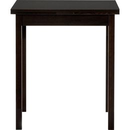 Hammel Furniture Tresentisch Basic Dinex, schnell innenliegende Einlegeplatten ausziehbar, Furnier/Massivholz, zwei Breiten, stabiler dänische Design Stehtisch, braun