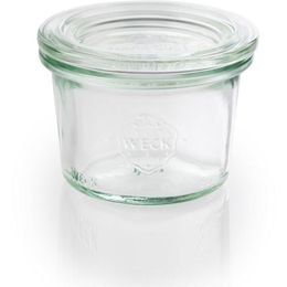 APS Einmachglas Weck, Glas, (Set, 12-tlg), vielseitig einsetzbar, zum Präsentieren/Bevorraten/Einfrieren, Deko, weiß