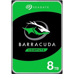 Seagate BarraCuda interne HDD-Festplatte (8 TB) 3,5" 220 MB/S Lesegeschwindigkeit, Bulk, silberfarben