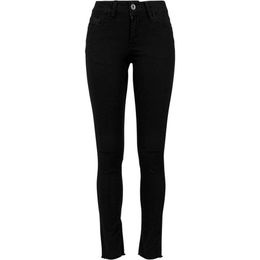 Urban Classics Stoffhose Urban Classics Damen Ladies Cut Knee Pants (1-tlg), schwarz