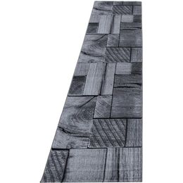 Läufer Parma 9260, Ayyildiz Teppiche, rechteckig, Höhe: 9 mm, 80cm x 300cm (BxL), schwarz