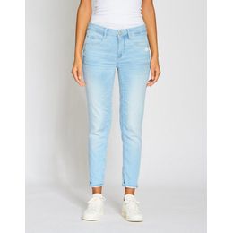 Gang Relax-fit-Jeans 94AMELIE CROPPED aus weichem Sweat Denim, blau