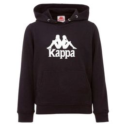Kappa Kapuzensweatshirt - mit plakativem Logoprint, schwarz