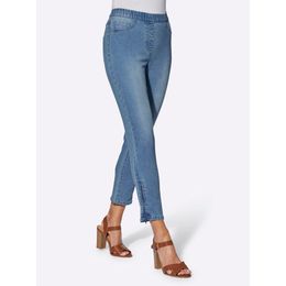 7/8-Jeans Gr. 24, Kurzgrößen, blau (blue, bleached) Damen Jeans Ankle 7/8