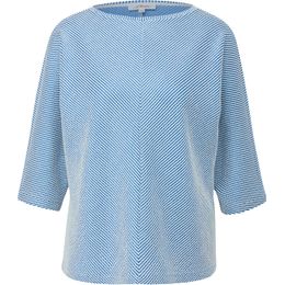 s.Oliver T-Shirt, 3/4-Arm, Teilungsnaht, für Damen, blau, 42
