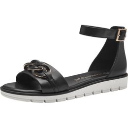 Marco Tozzi® Sandaletten, Schmuckelement, für Damen, schwarz, 42