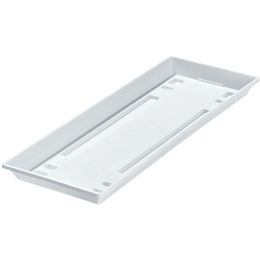 Balkonkasten Untersetzer standard Weiß 40 cm - Kunststoff - Geli