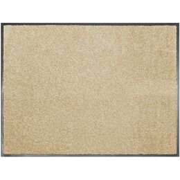 Fußmatte CLEAN, PRIMAflor-Ideen in Textil, rechteckig, Höhe: 8,5 mm, Schmutzfangmatte, große Farbauswahl, waschbar, beige