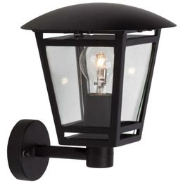 Brilliant - Lampe Riley Außenwandleuchte stehend schwarz 1x A60, E27, 40W, geeignet für Normallampen (nicht enthalten) IP-Schutzart: 44