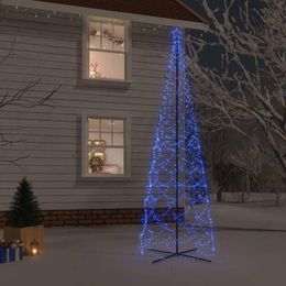 Künstlicher Weihnachtsbaum,LED-Weihnachtsbaum Kegelform Blau 1400 LEDs 160x500 cm -ME4873