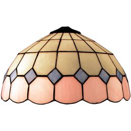 Deckensuspension mit Ketten- und Gusseisenverzierung mit Tiffany -Lampenschirm -Durchmesser 45 cm New Yorker Serie enthält nicht die erforderliche