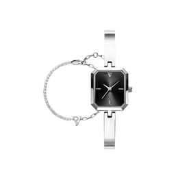 Paul Valentine Ethereal Watch & Bracelet Set Silver
