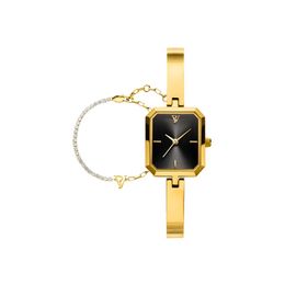 Paul Valentine Ethereal Watch & Bracelet Set Gold