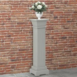 Klassischer Säulen-Pflanzenständer Grau 17x17x66 cm mdf Vidaxl Grau