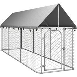 Outdoor-Hundezwinger,Hundezwinger,Hundehaus mit Dach 400x100x150 cm NVENC142643 Bonnevie