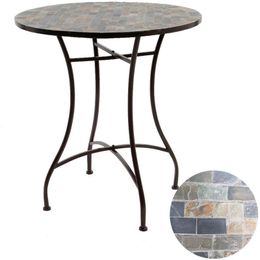 Metall/Mosaik Tisch Farbe: braun ø70x77cm Modell stuttgart für den Außenbereich