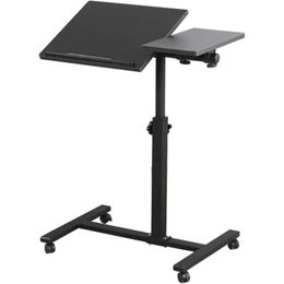 Laptoptisch höhenverstellbar 6034.558/90cm Neigungsständer,Mobiles Rednerpult mit Rollen für Notebook